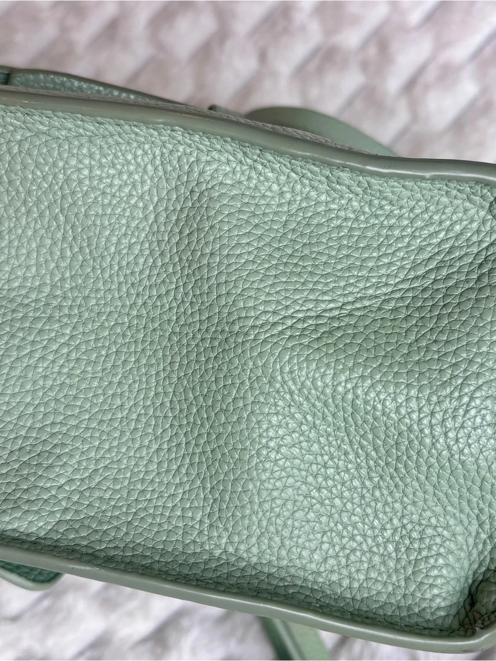 Rebecca Minkoff | Bags | Rebecca Minkoff Light Green Pebbled Leather ...